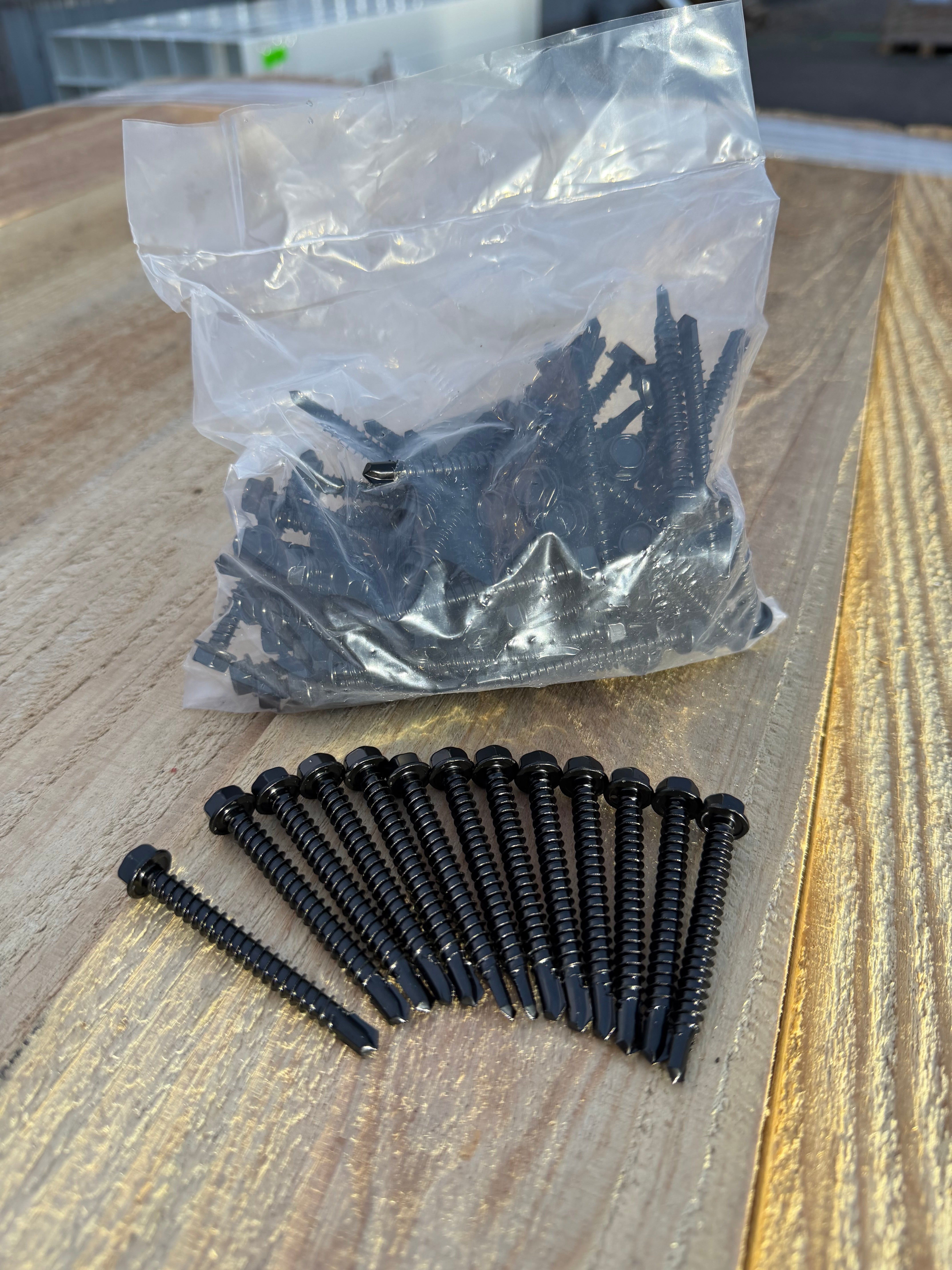 Black Stainless Steel Post Set Screws – 100 Pack – Central Fence Supply